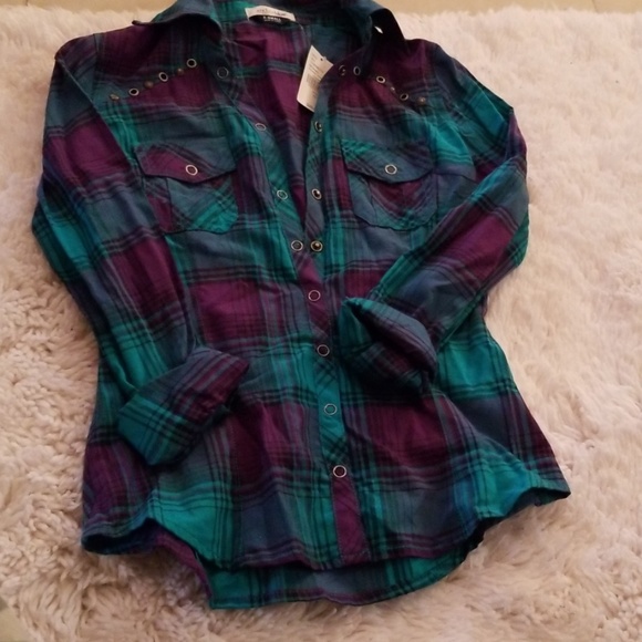 anchor blue | Shirts & Tops | Anchor Blue Plaid | Poshmark